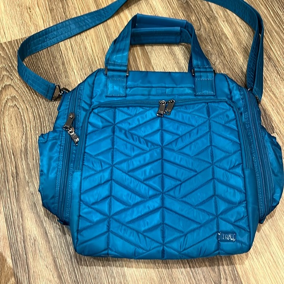 lug | Bags | Lug Brand Ranger Xl Quilted Carry All Tote Blue Sea Shell ...